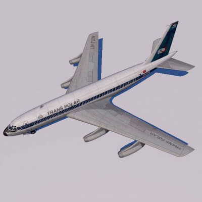 Boeing 720 Airliner - 3D Model by ChipBassChaos