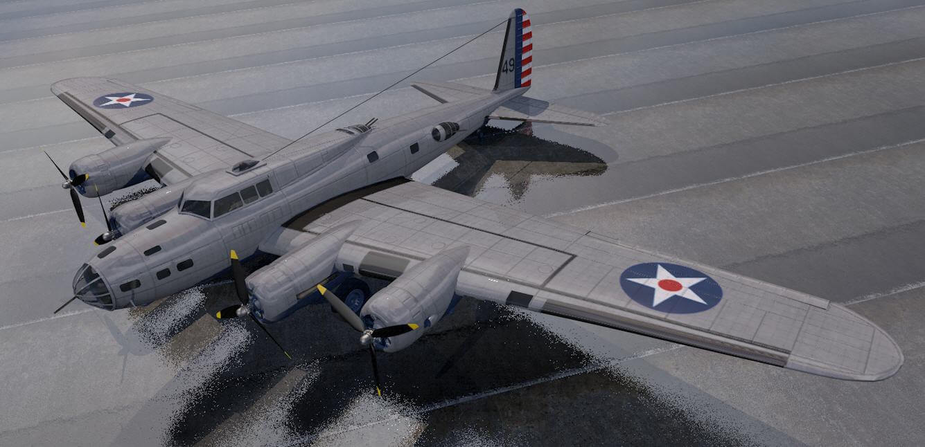 Boeing B-17D Fortress 3D Model by ChipBassChaos