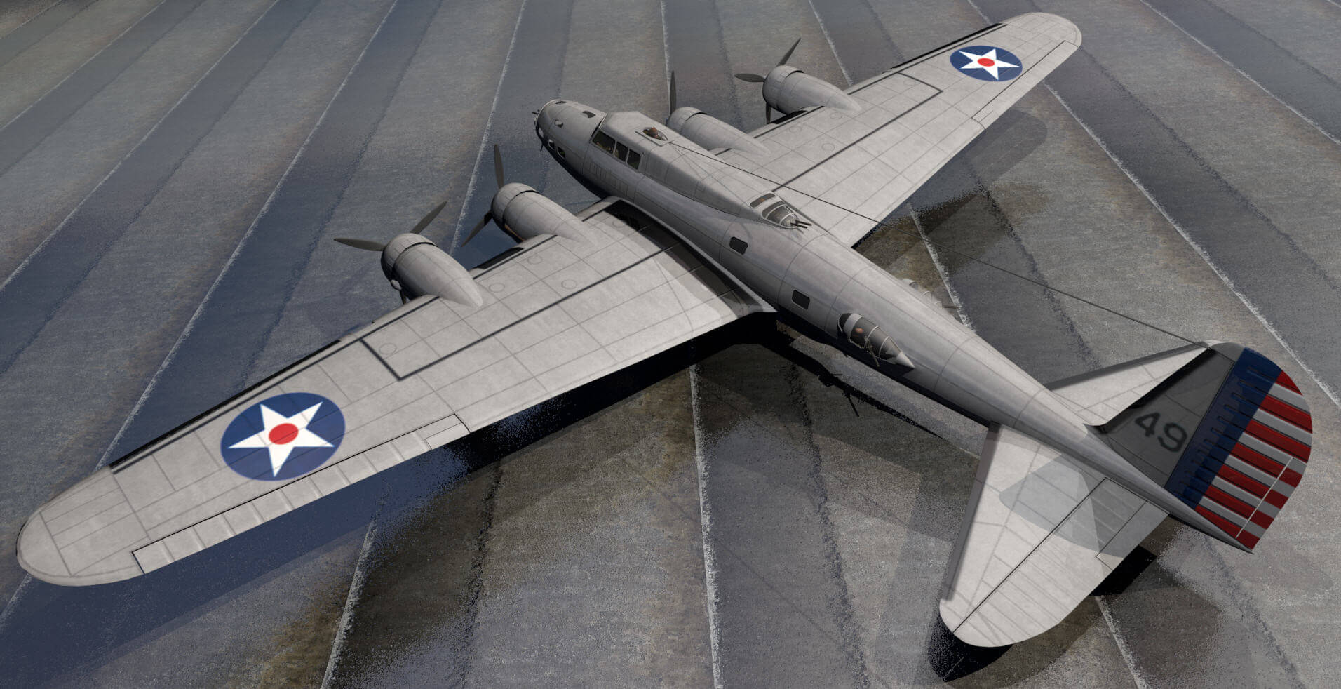 Boeing B-17D Fortress 3D Model by ChipBassChaos