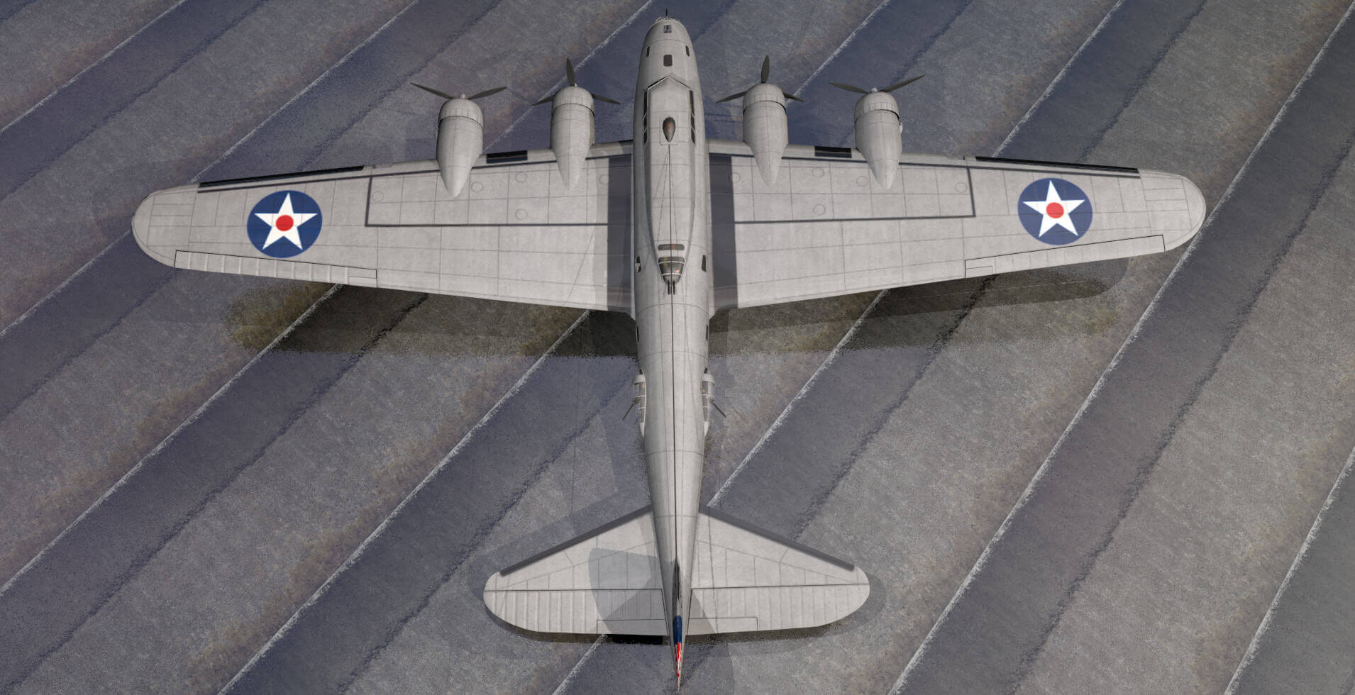 Boeing B-17D Fortress 3D Model by ChipBassChaos