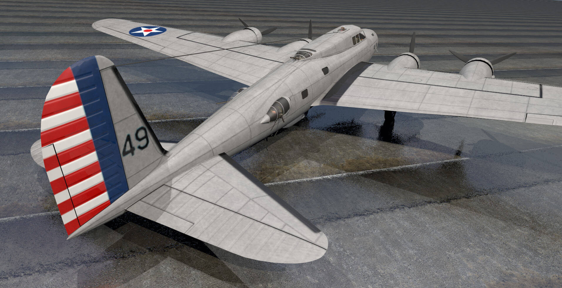 Boeing B-17D Fortress 3D Model by ChipBassChaos