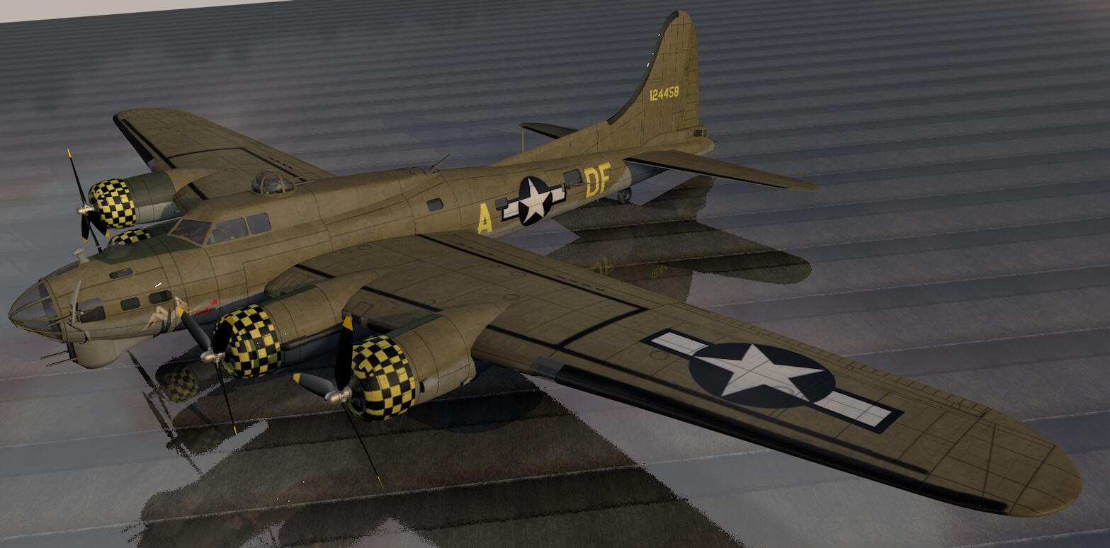 Boeing B-17G Fortress 3D Model by ChipBassChaos