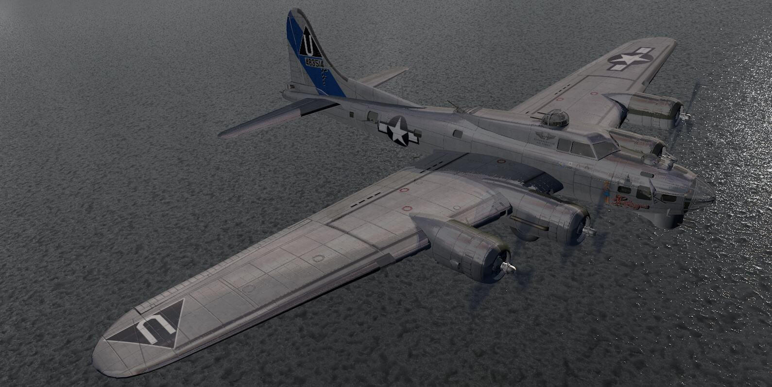 Boeing B-17G Fortress 3D Model by ChipBassChaos