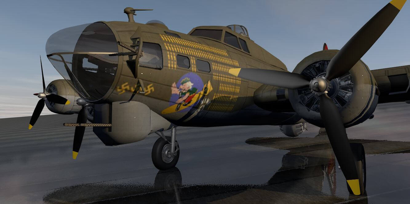 Boeing B-17G Fortress 3D Model by ChipBassChaos