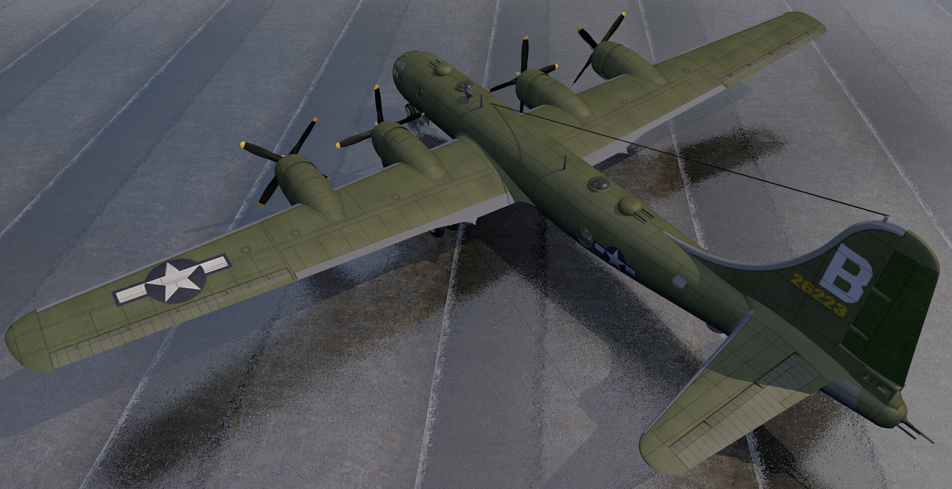 Boeing B-29 Superfortress 3D Model by ChipBassChaos