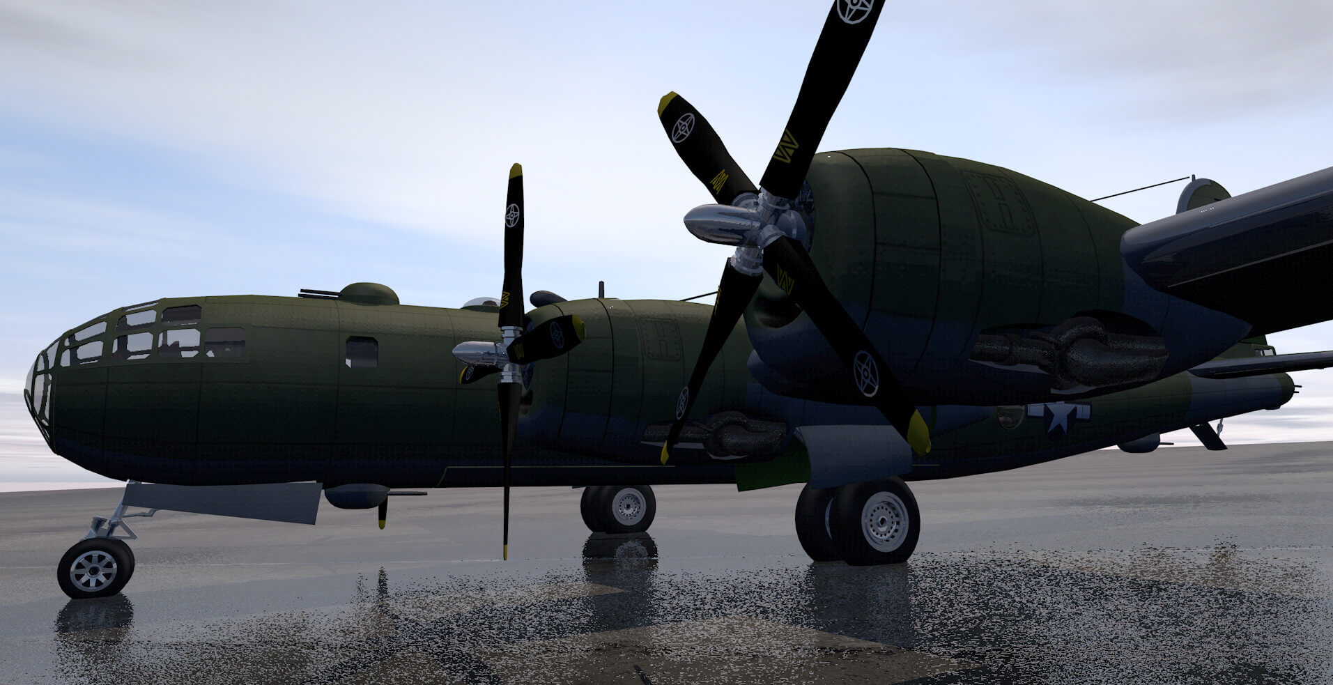 Boeing B-29 Superfortress 3D Model by ChipBassChaos