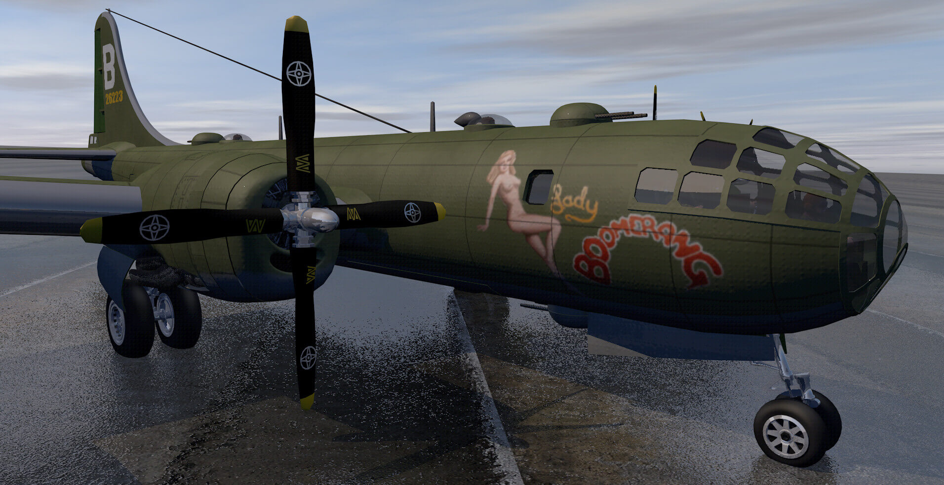 Boeing B-29 Superfortress 3D Model by ChipBassChaos