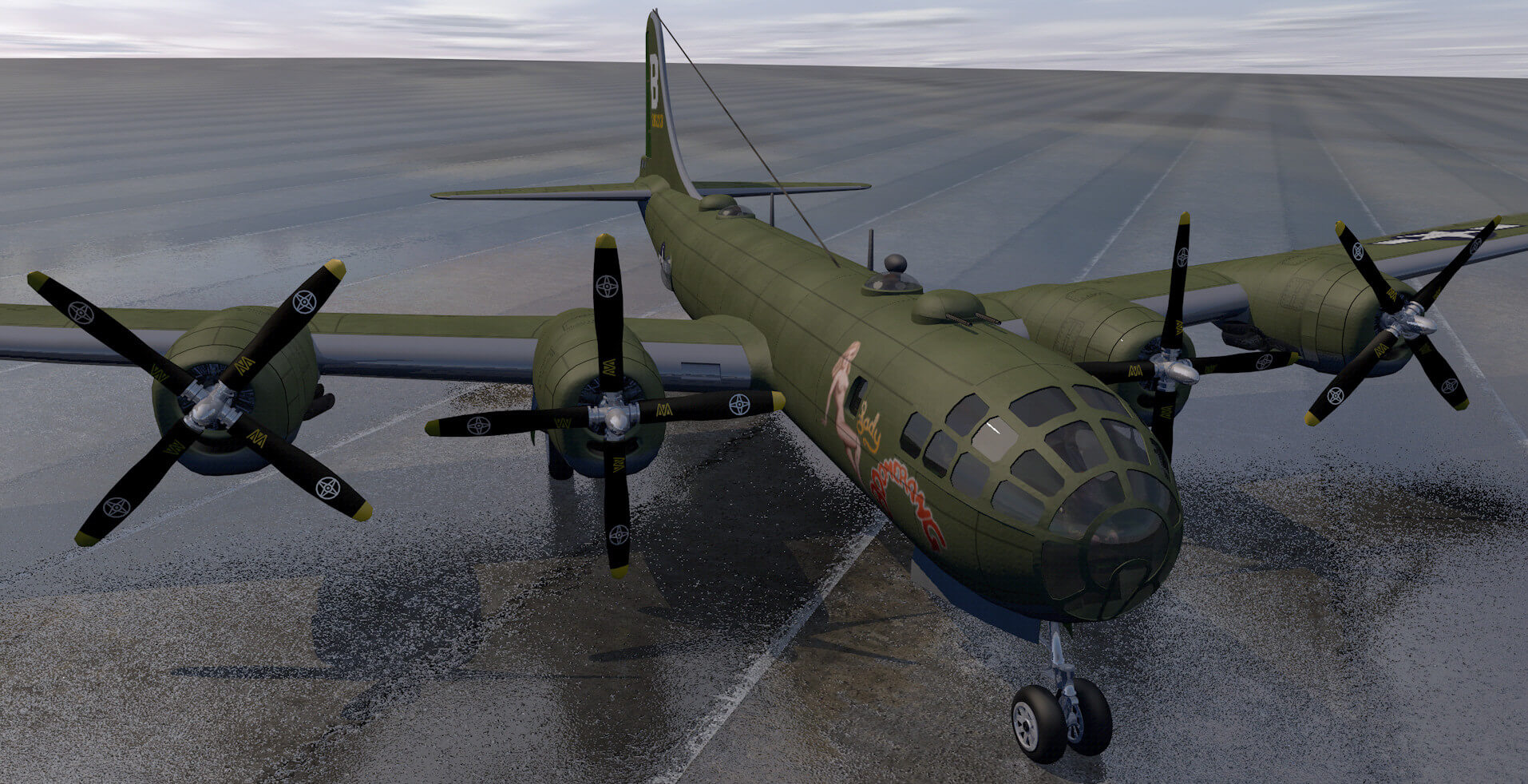 Boeing B-29 Superfortress 3D Model by ChipBassChaos