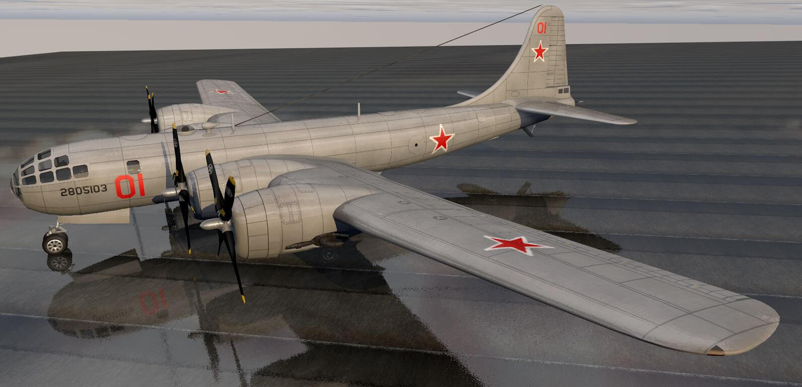 Boeing B-29N Superfortress - NUKE 3D Model by ChipBassChaos