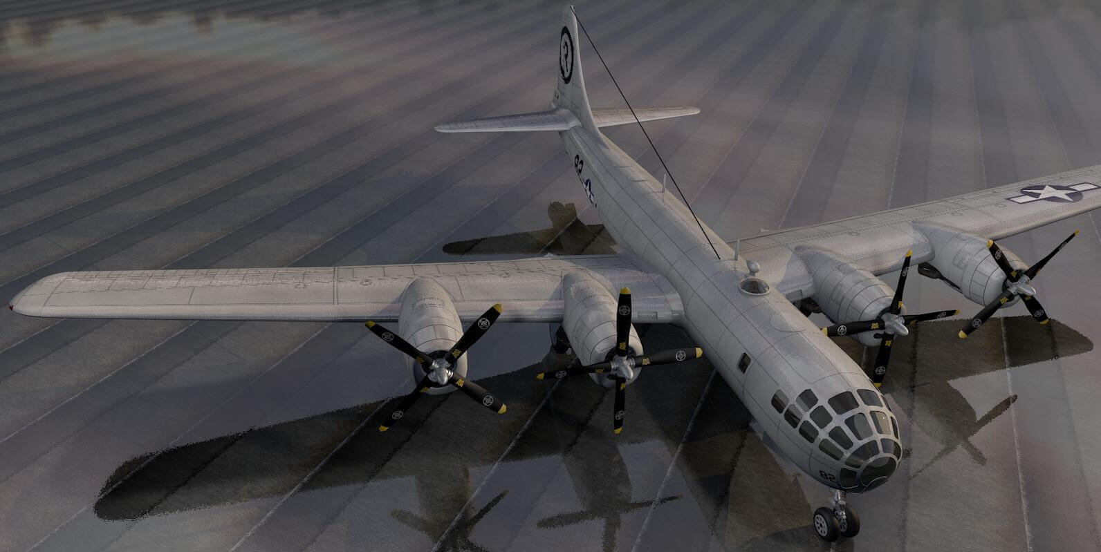 Boeing B-29N Superfortress - NUKE 3D Model by ChipBassChaos