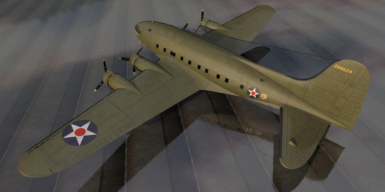 Boeing B-307 Stratoliner (C-75) 3D Model by ChipBassChaos