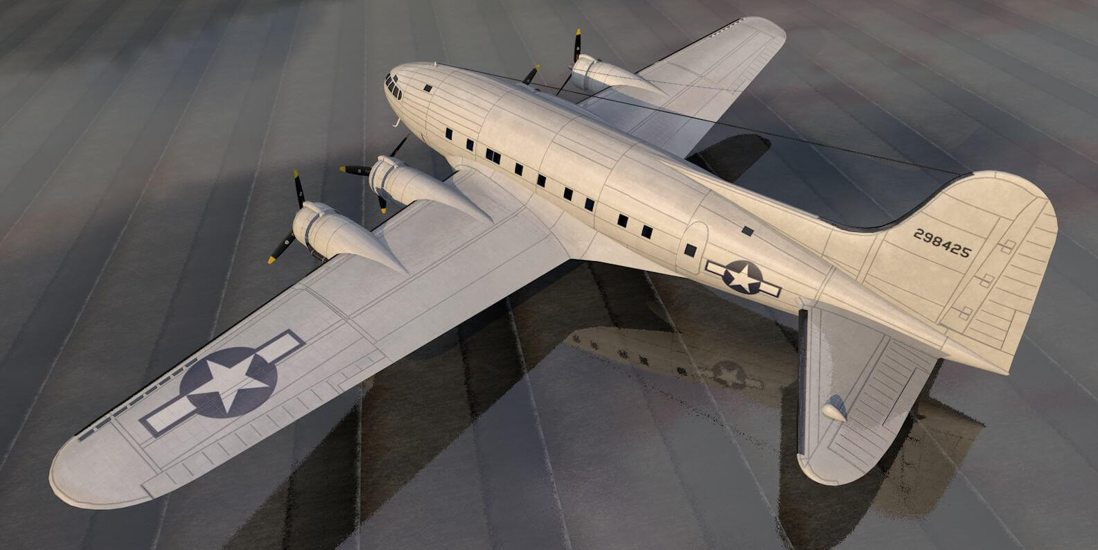 Boeing B-307 Stratoliner (C-75) 3D Model by ChipBassChaos