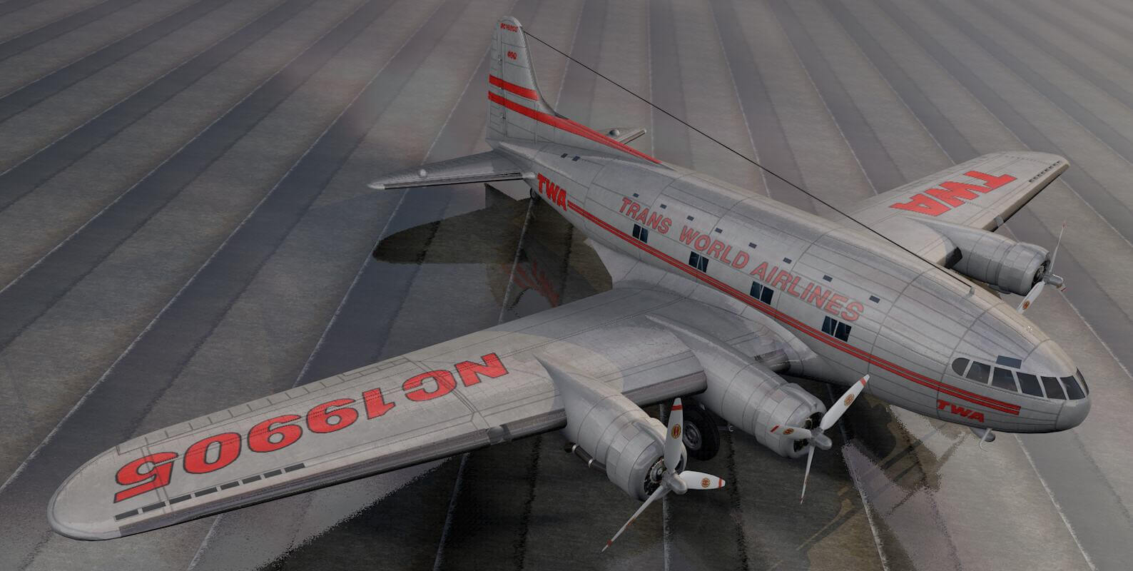 Boeing B-307 Stratoliner (C-75) 3D Model by ChipBassChaos