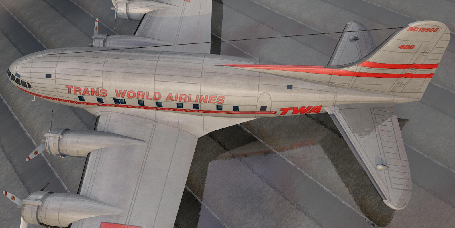 Boeing B-307 Stratoliner (C-75) 3D Model by ChipBassChaos