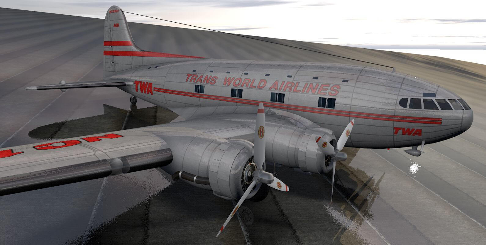 Boeing B-307 Stratoliner (C-75) 3D Model by ChipBassChaos