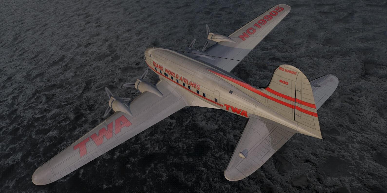 Boeing B-307 Stratoliner (C-75) 3D Model by ChipBassChaos