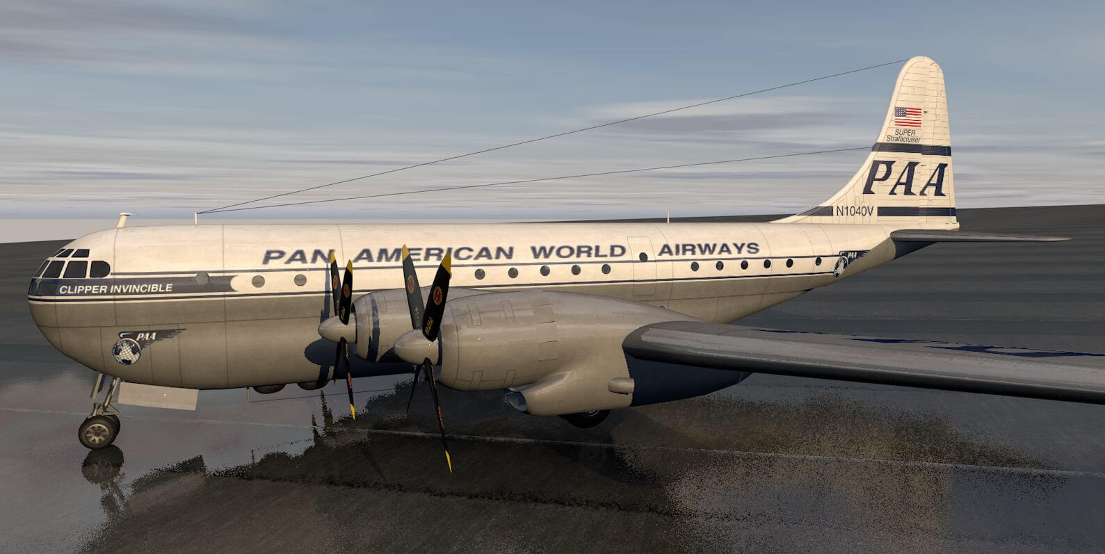 Boeing B-377 Stratocruiser 3D Model by ChipBassChaos