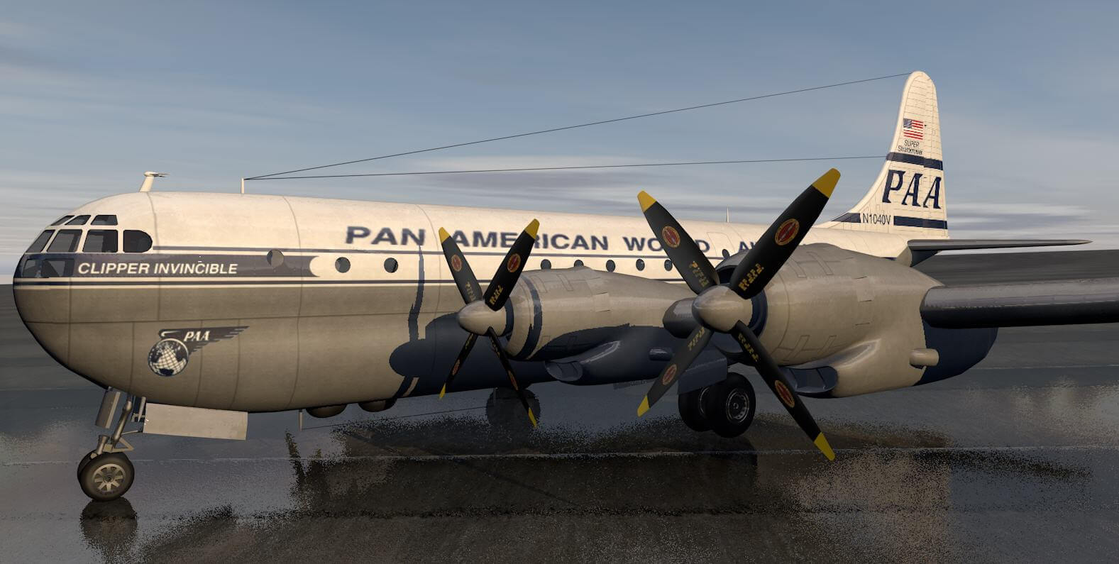 Boeing B-377 Stratocruiser 3D Model by ChipBassChaos