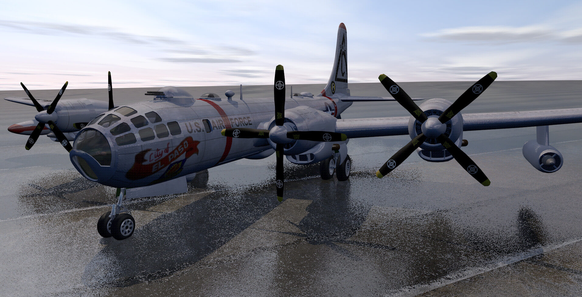 Boeing B-50 Superfortress 3D Model by ChipBassChaos