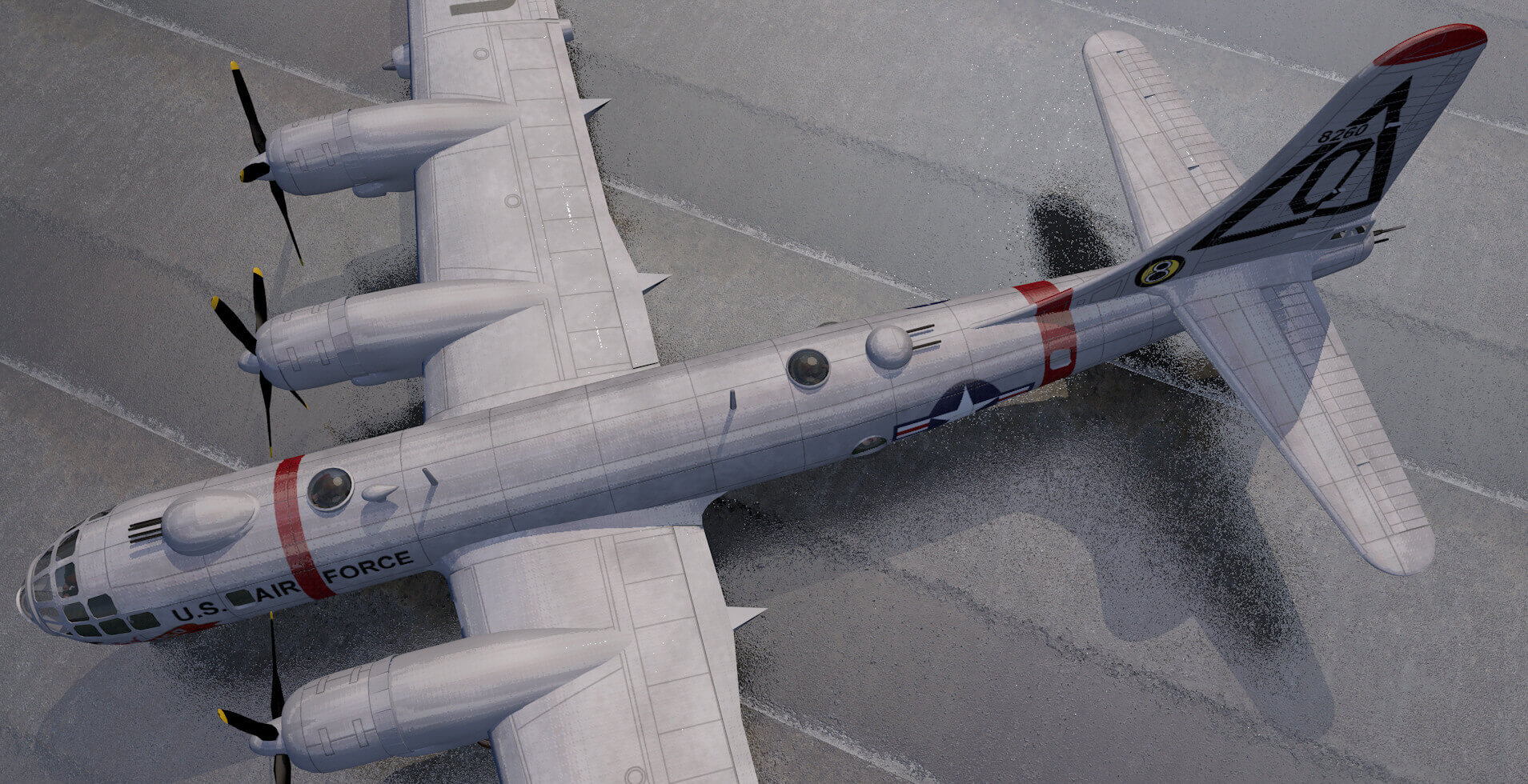 Boeing B-50 Superfortress 3D Model by ChipBassChaos