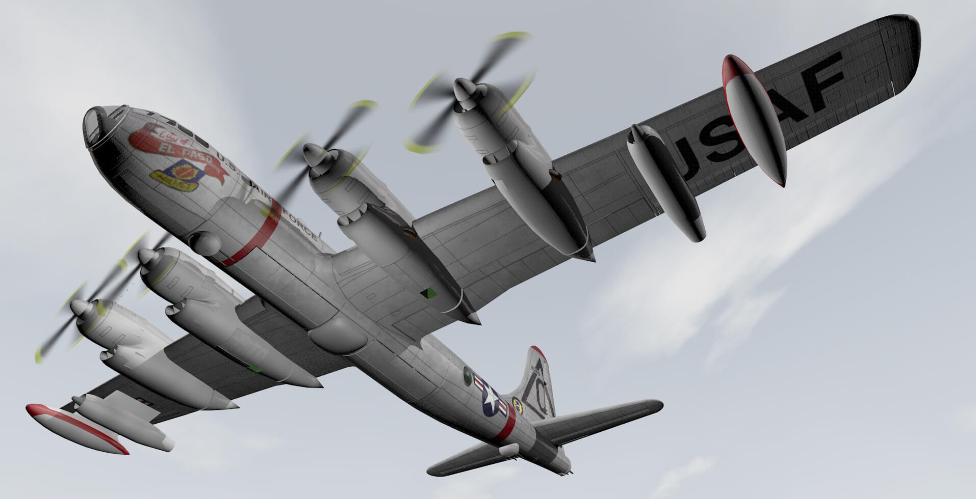 Boeing B-50 Superfortress 3D Model by ChipBassChaos