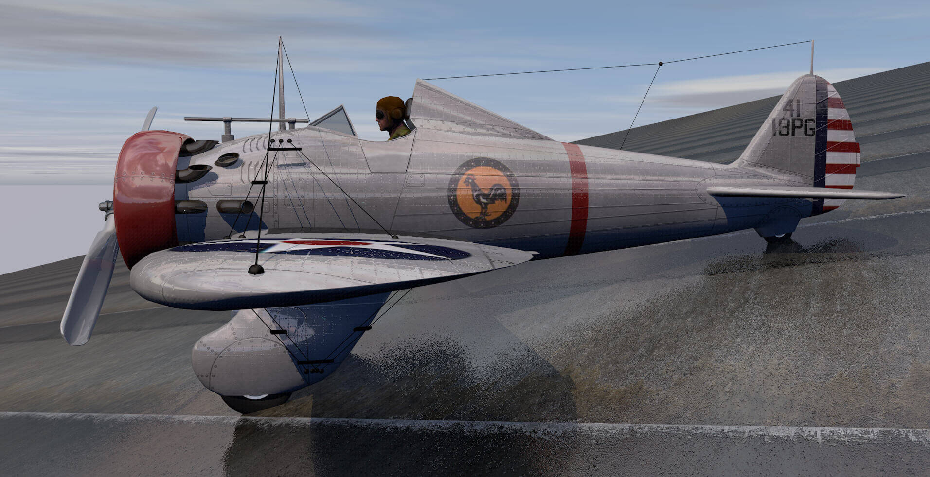 Boeing P-26A Peashooter 3D Model by ChipBassChaos