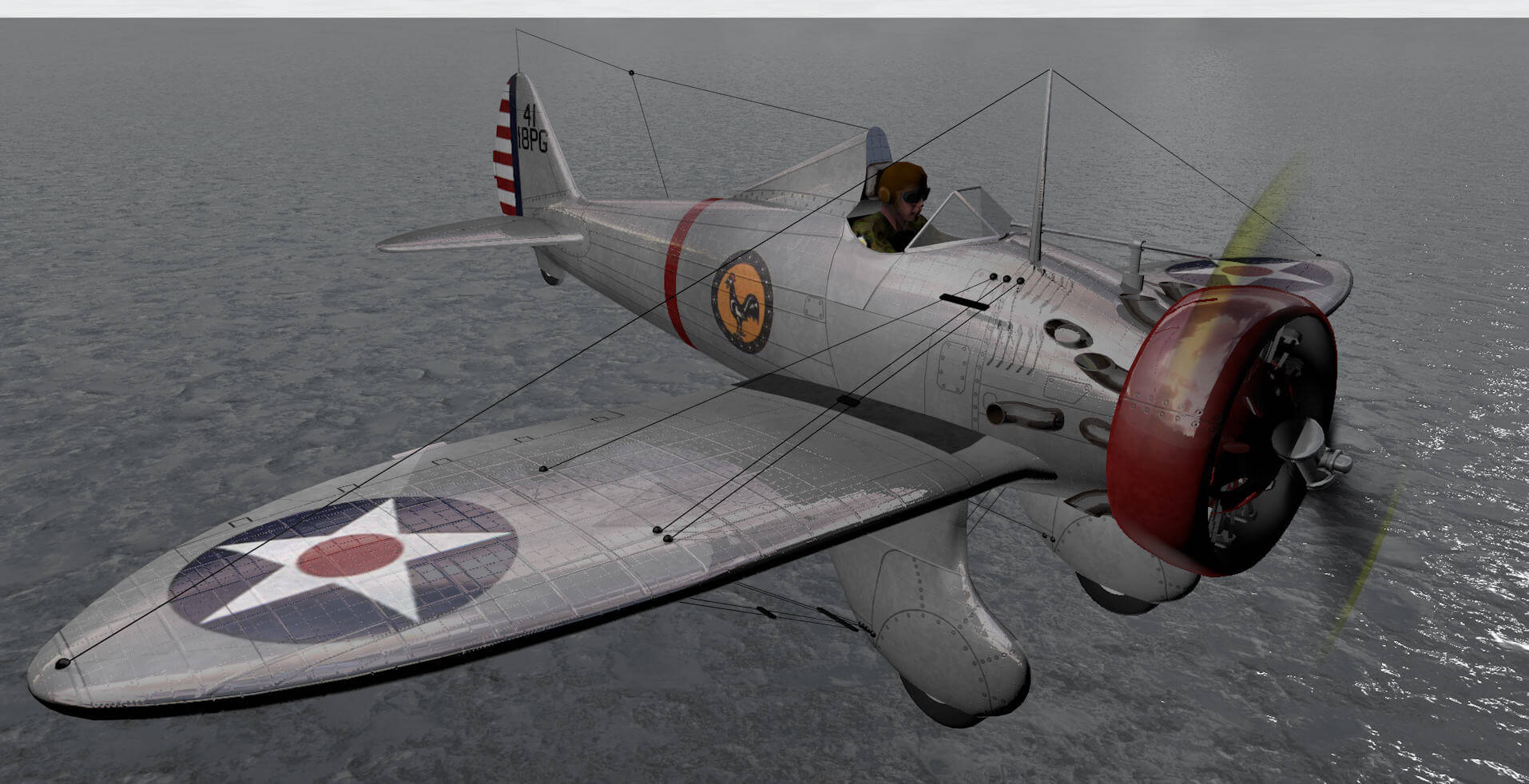 Boeing P-26A Peashooter 3D Model by ChipBassChaos