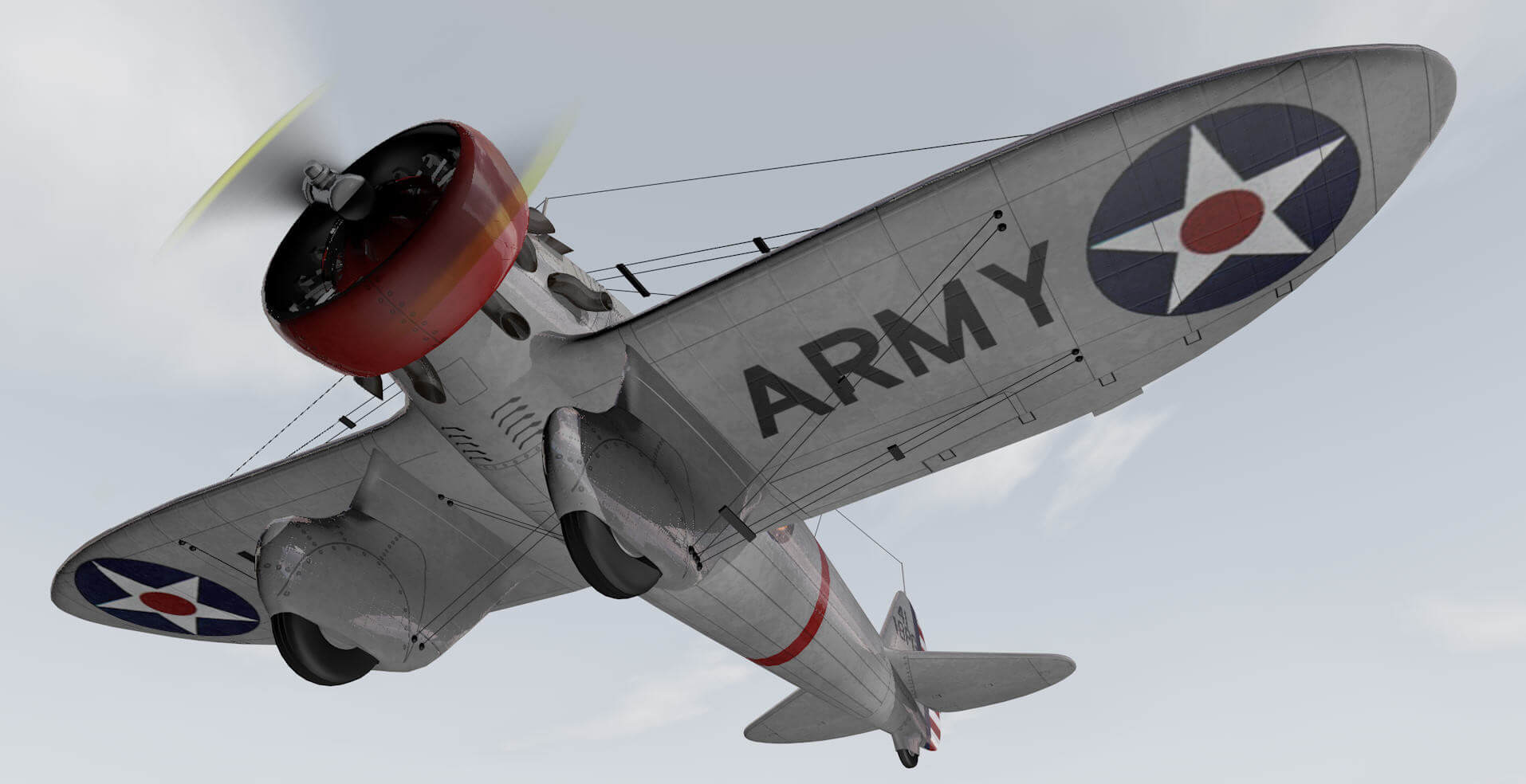 Boeing P-26A Peashooter 3D Model by ChipBassChaos