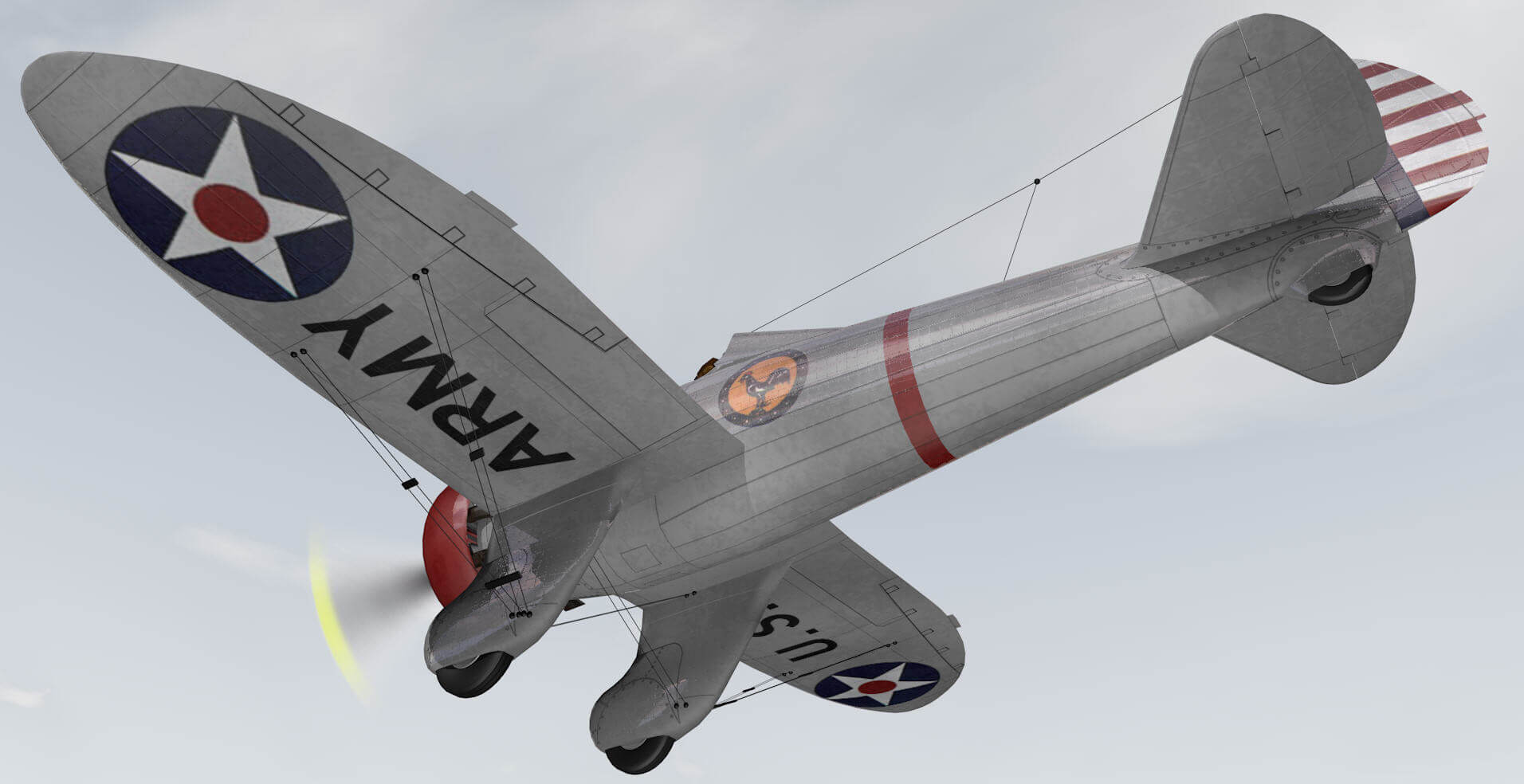 Boeing P-26A Peashooter 3D Model by ChipBassChaos