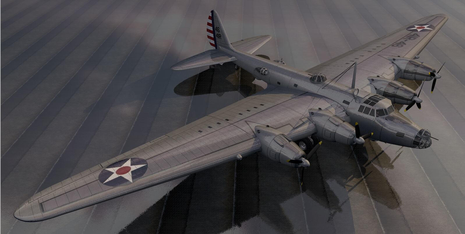 Boeing XB-15 3D Model by ChipBassChaos