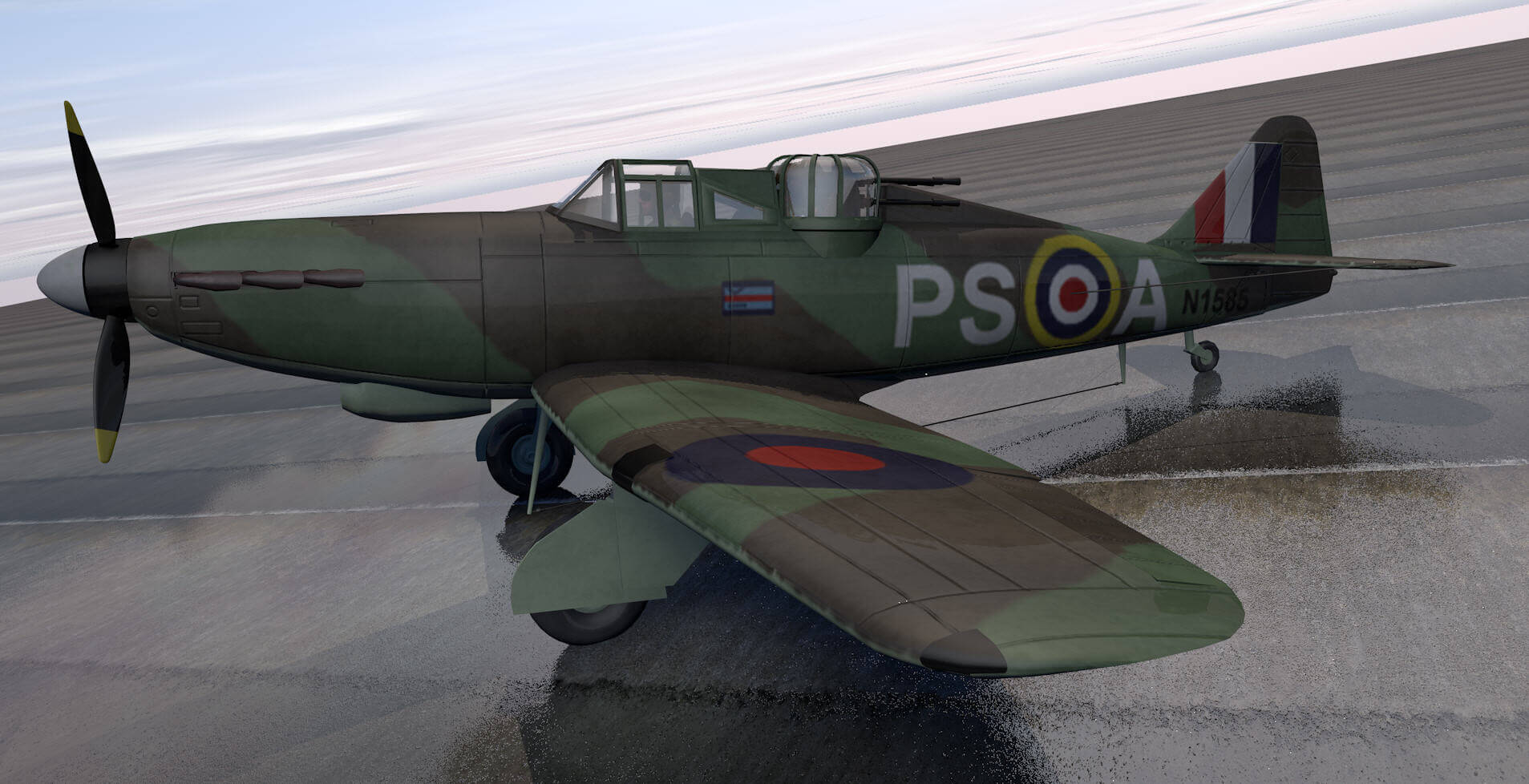 Boulton Paul Defiant Mk-2 3D Model by ChipBassChaos