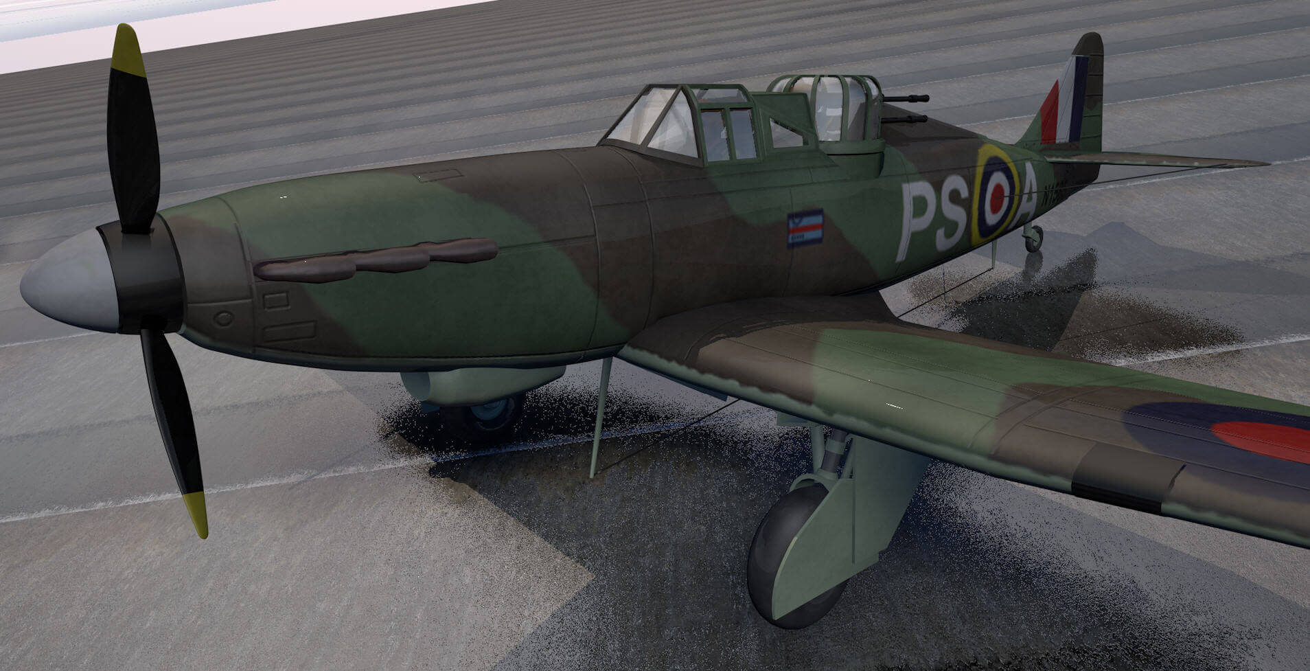 Boulton Paul Defiant Mk-2 3D Model by ChipBassChaos