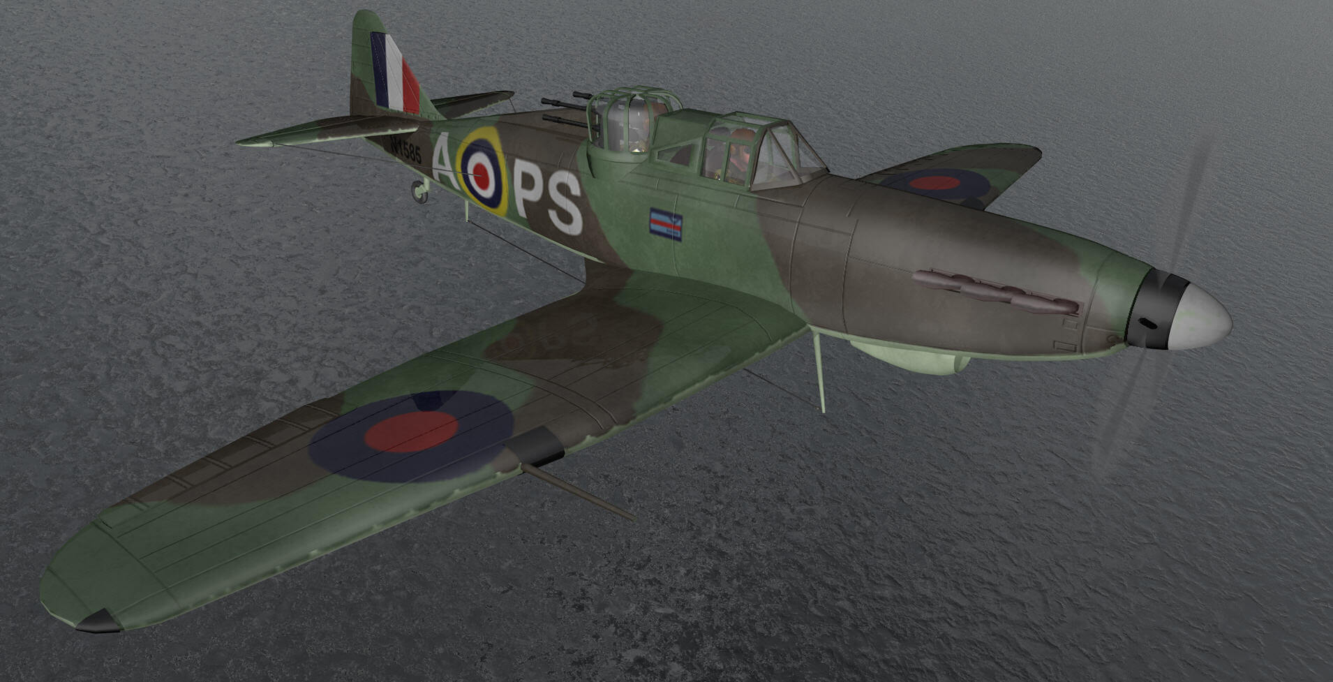 Boulton Paul Defiant Mk-2 3D Model by ChipBassChaos