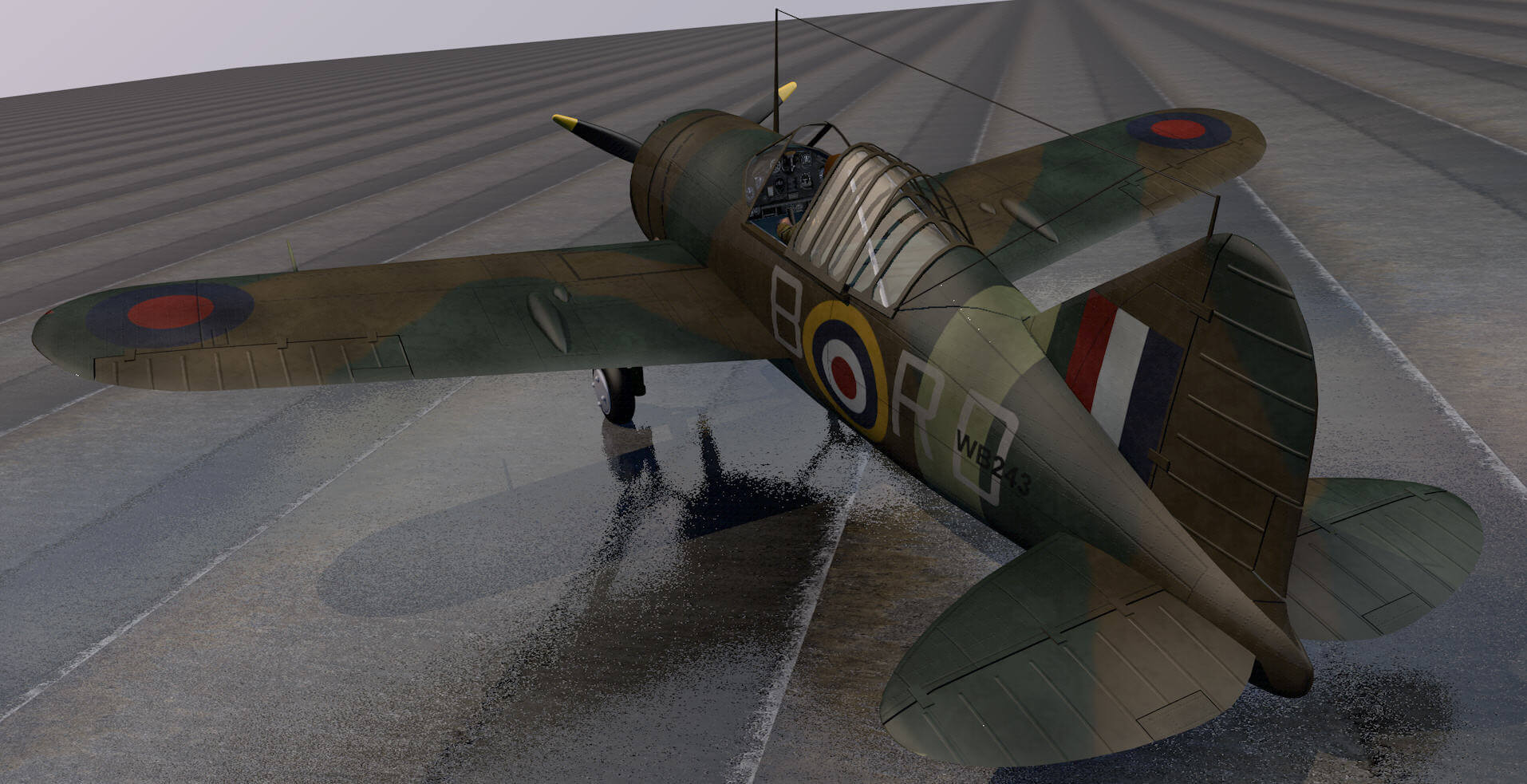 Brewster F2A-1 Buffalo 3D Model by ChipBassChaos