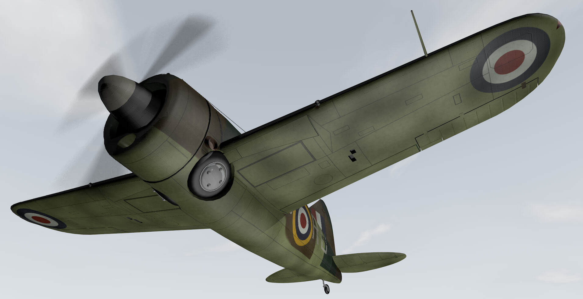 Brewster F2A-1 Buffalo 3D Model by ChipBassChaos