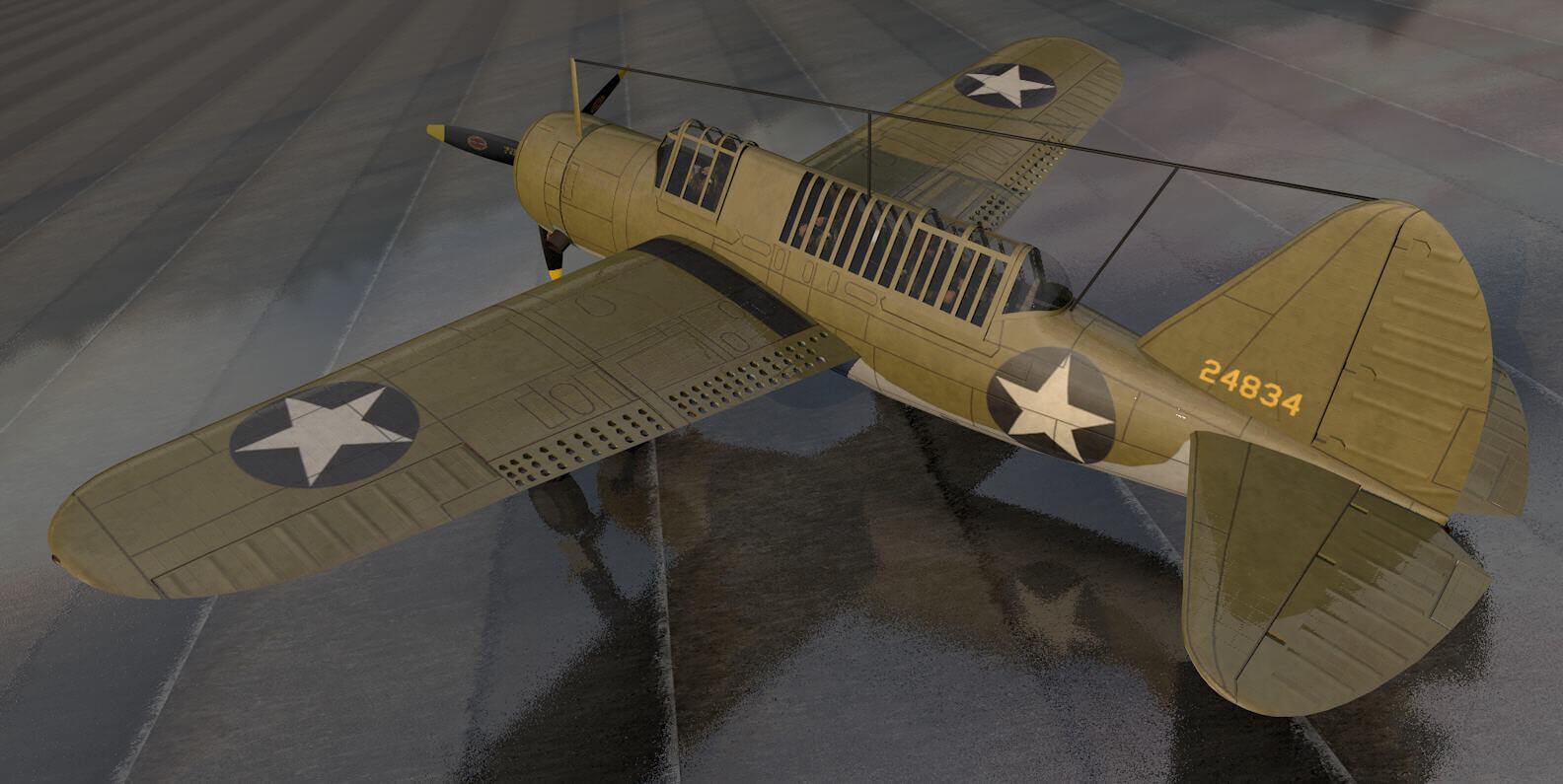 Brewster Sb2A Buccaneer - 3D Model by ChipBassChaos