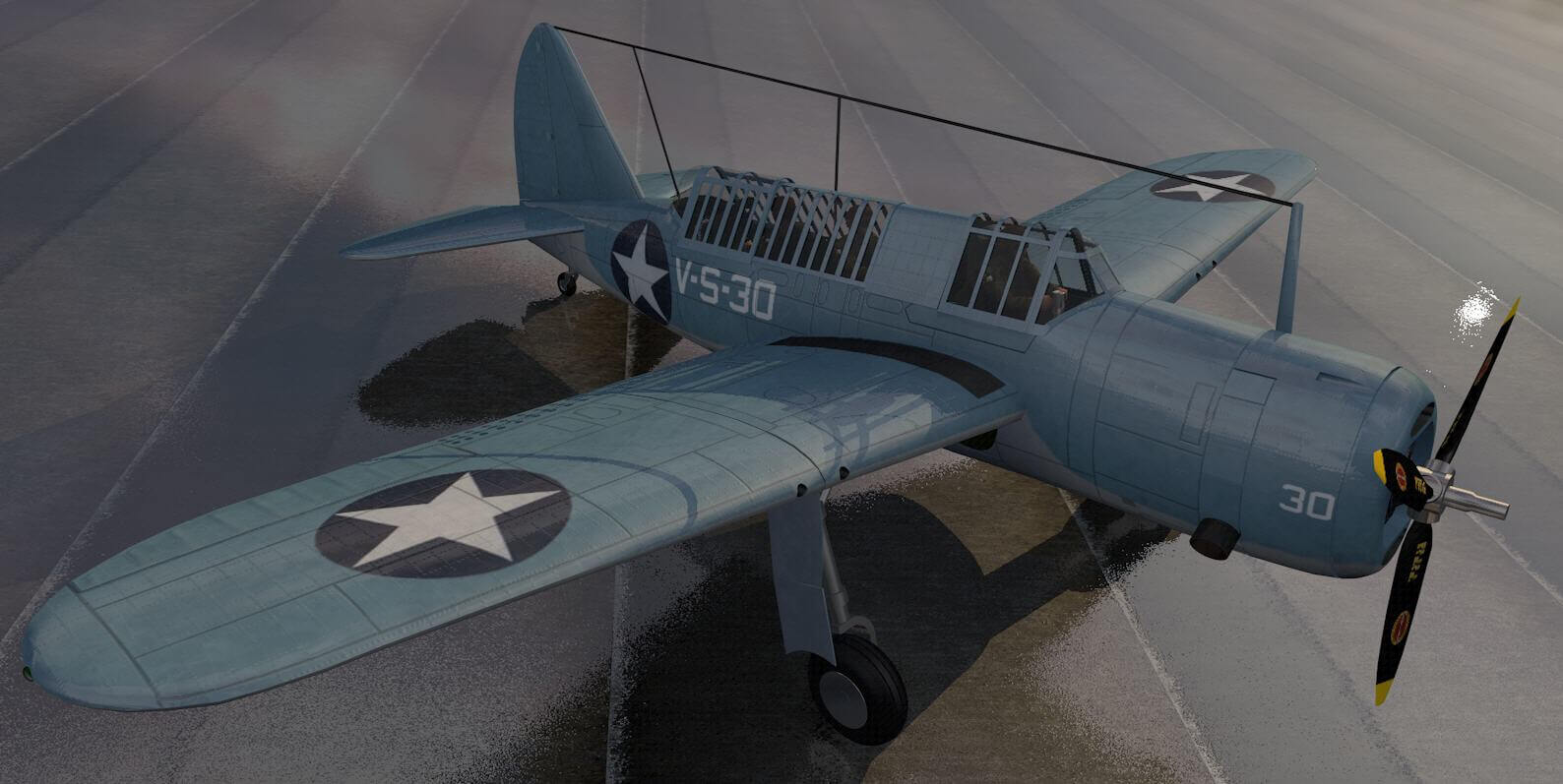 Brewster Sb2A Buccaneer - 3D Model by ChipBassChaos