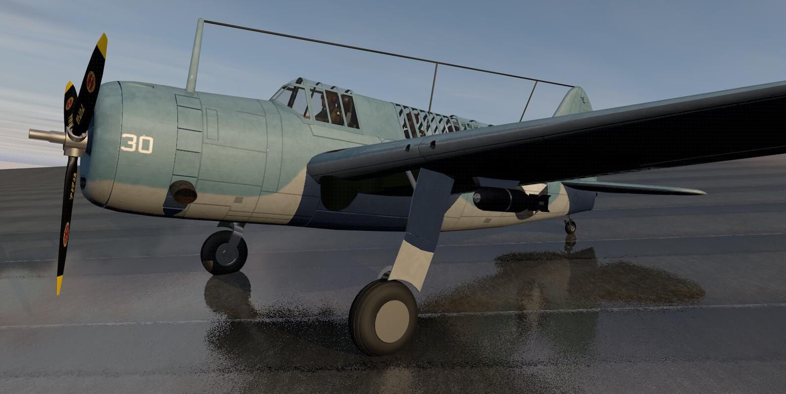 Brewster Sb2A Buccaneer - 3D Model by ChipBassChaos