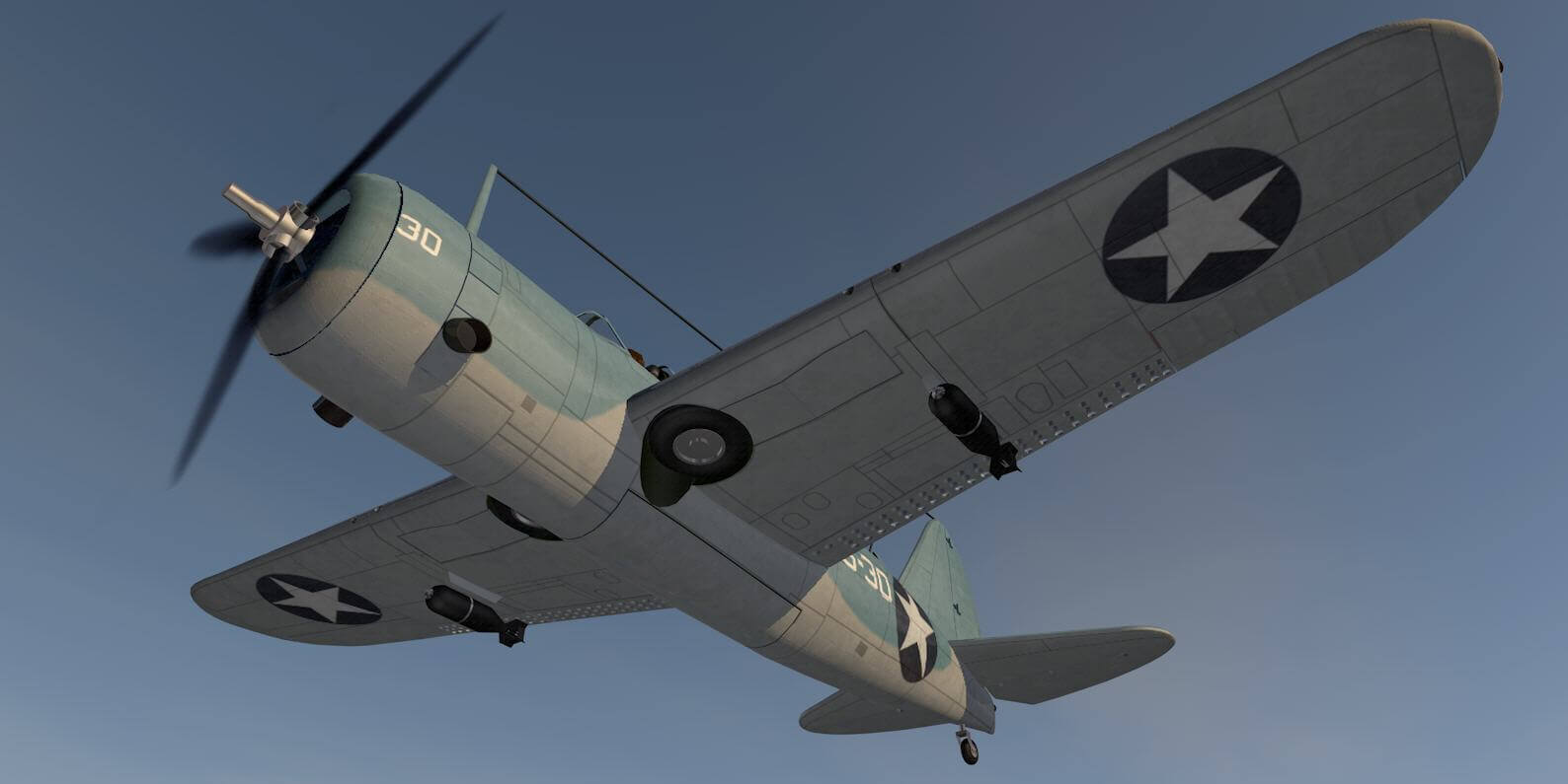 Brewster Sb2A Buccaneer - 3D Model by ChipBassChaos