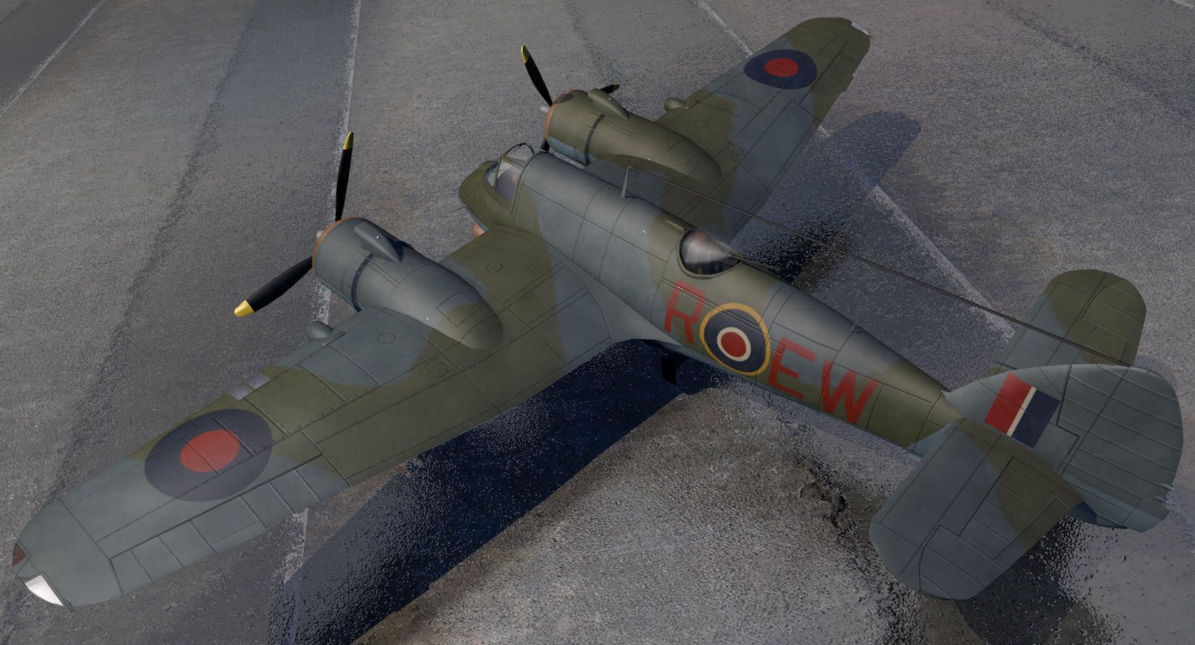 Bristol Beaufighter MK-10 3D Model by ChipBassChaos