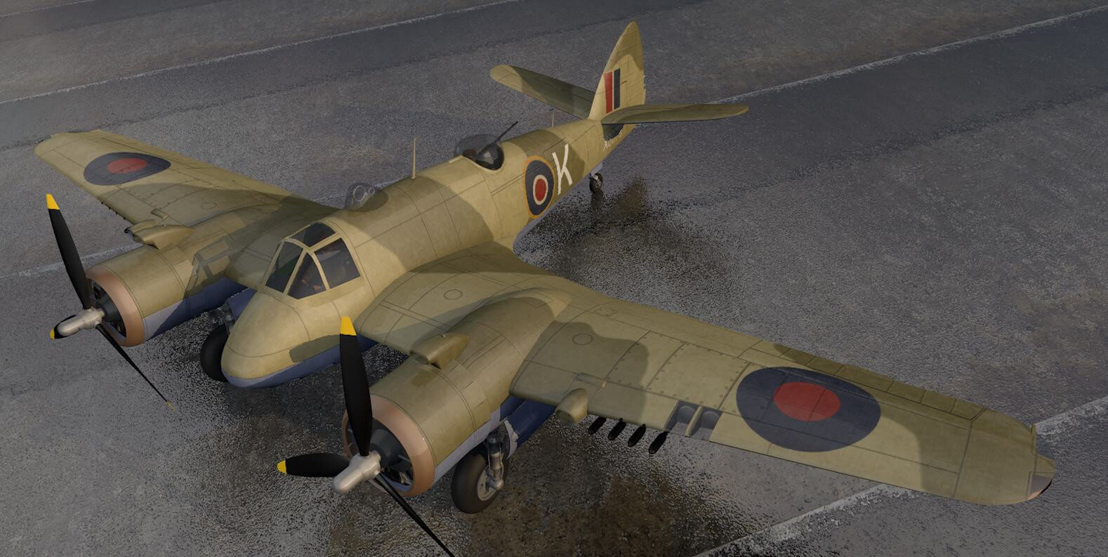 Bristol Beaufighter MK-6F 3D Model by ChipBassChaos