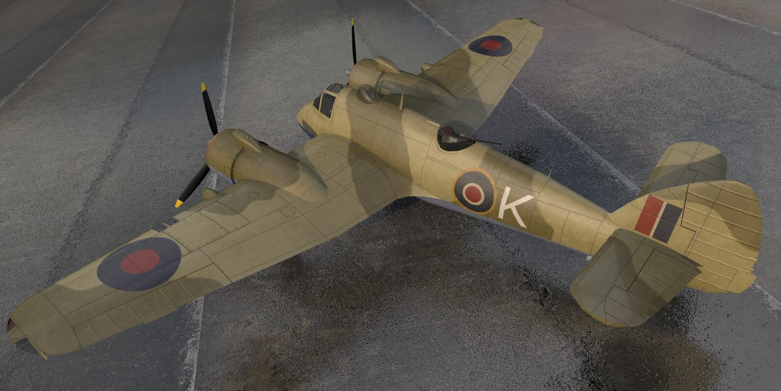 Bristol Beaufighter MK-6F 3D Model by ChipBassChaos