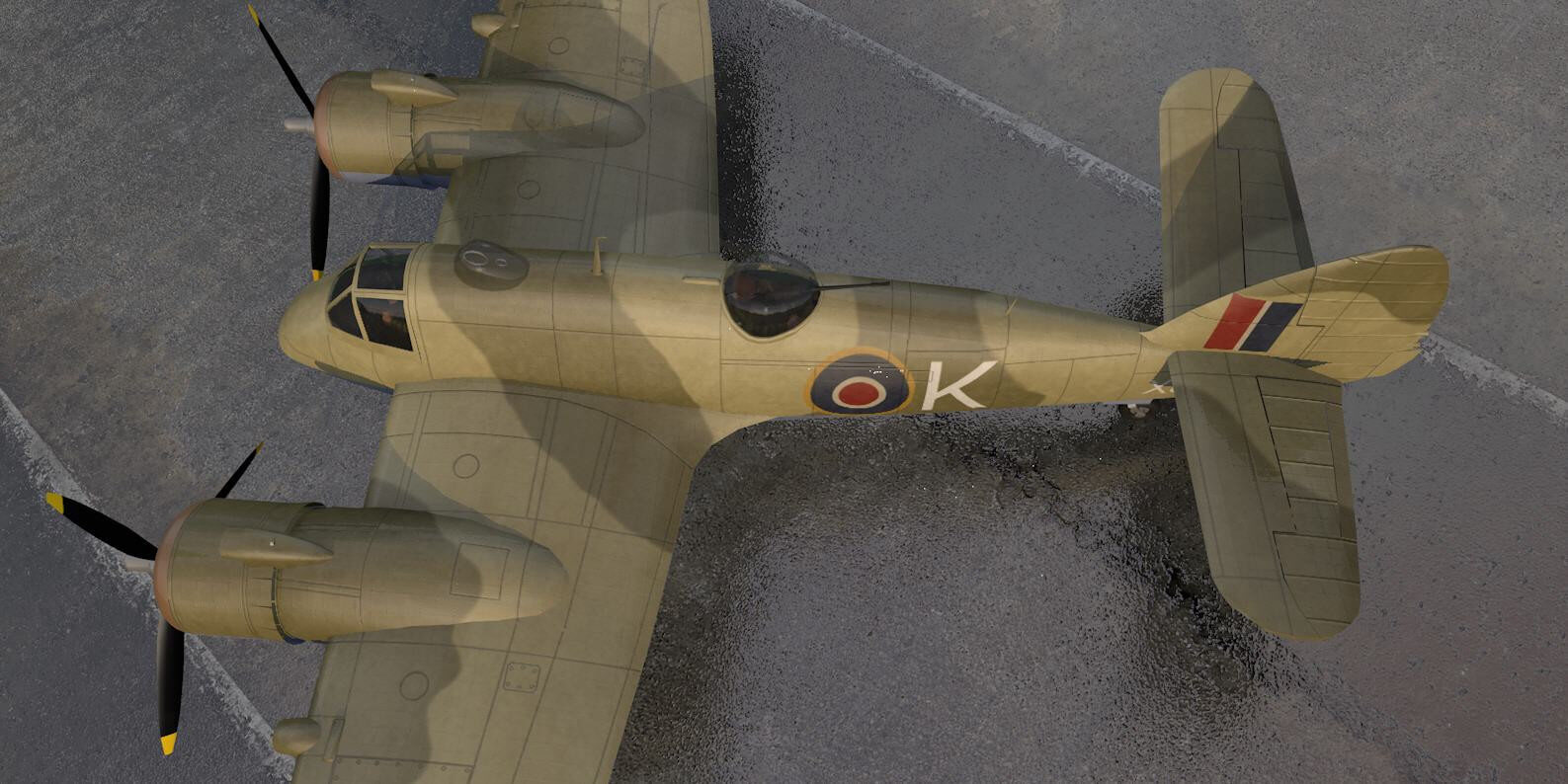 Bristol Beaufighter MK-6F 3D Model by ChipBassChaos