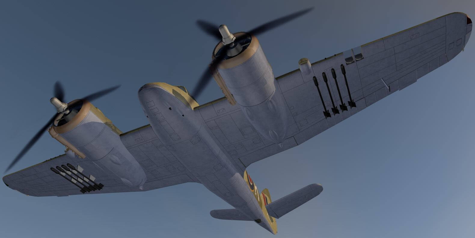Bristol Beaufighter MK-6F 3D Model by ChipBassChaos
