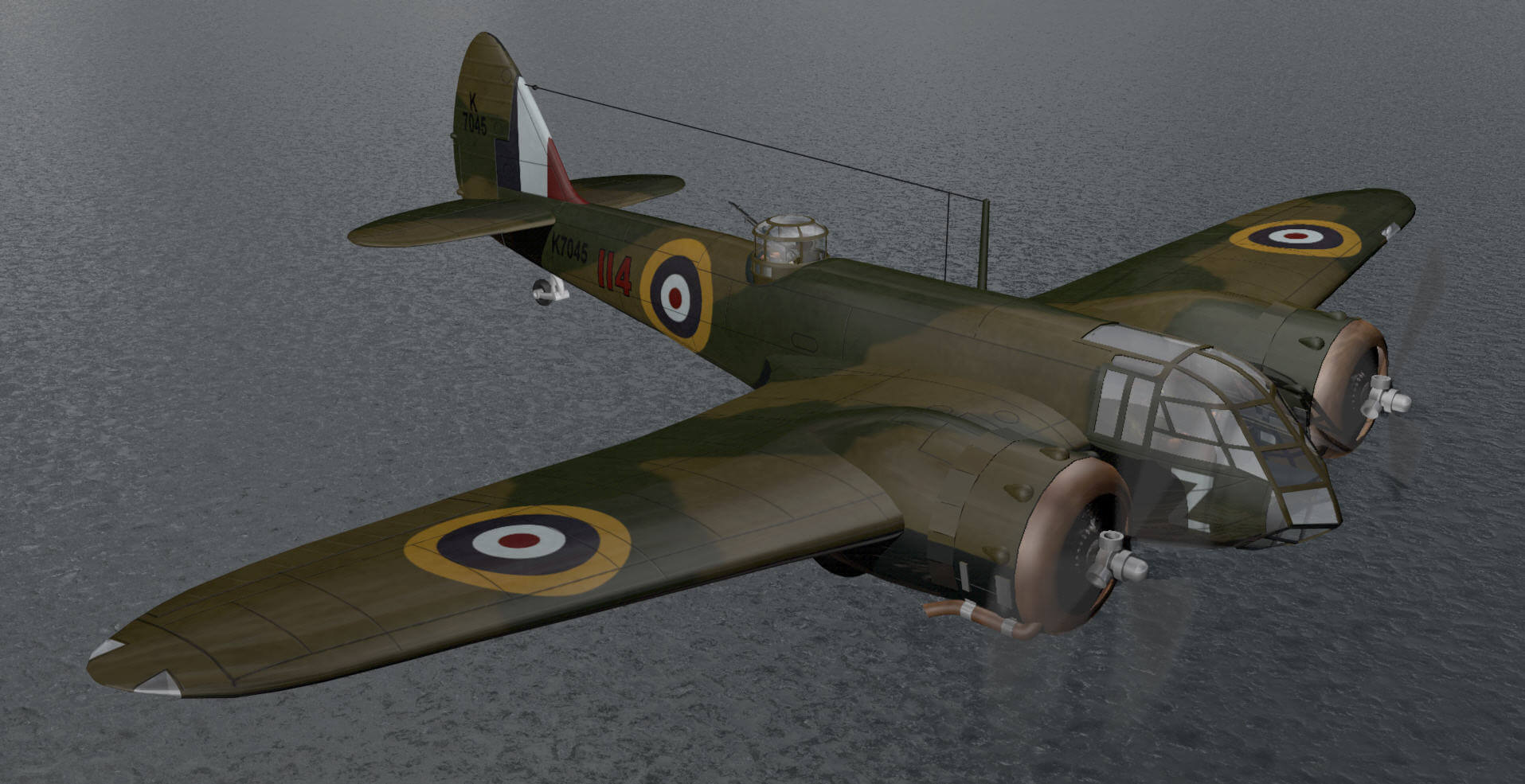 Bristol Blenheim Mk-1 3D Model by ChipBassChaos