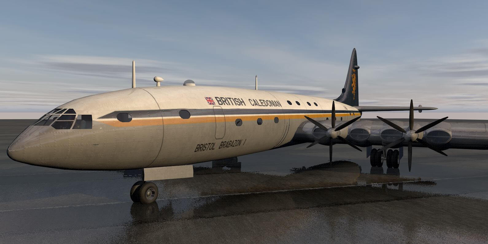 Bristol Type 167 Brabazon - 3D Model by ChipBassChaos