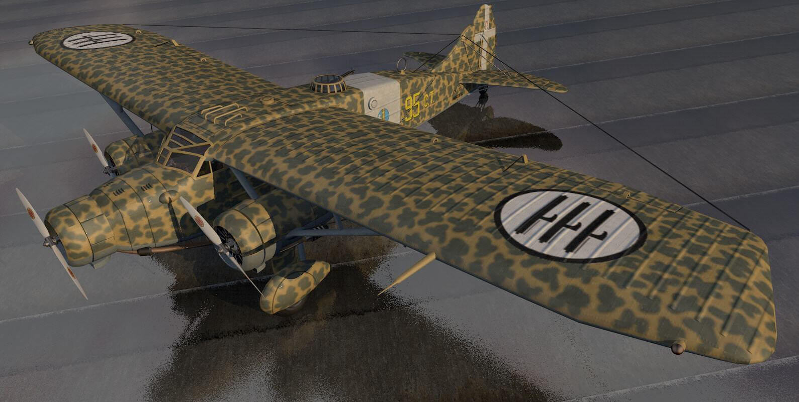 Caproni Ca-133 Bis 3D Model by ChipBassChaos