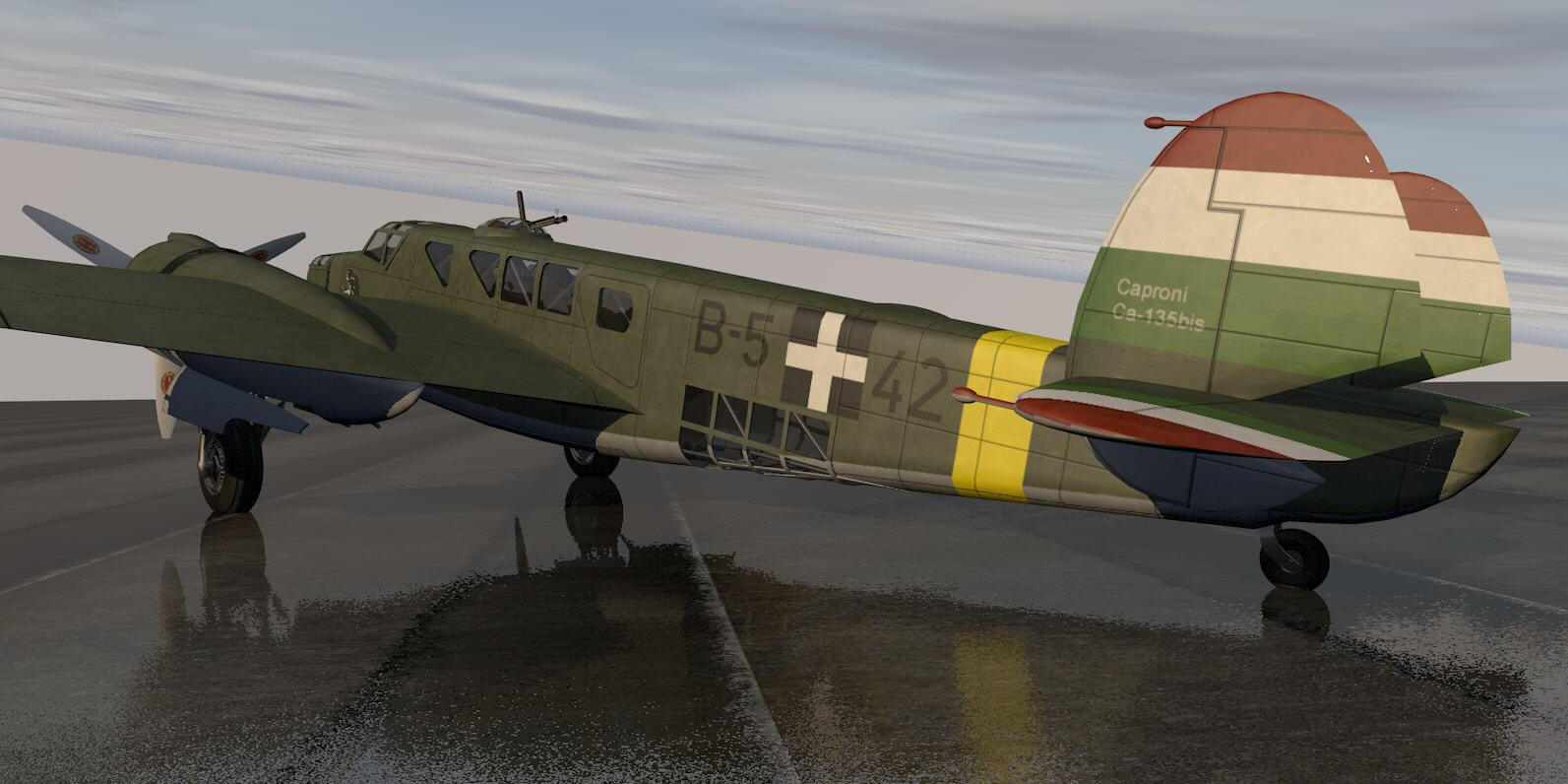 Caproni Ca-135 Bis 3D Model by ChipBassChaos