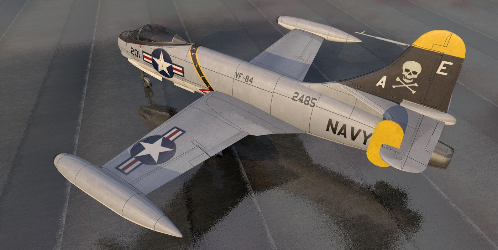 Chance Vought F6U-1 Pirate 3D Model by ChipBassChaos