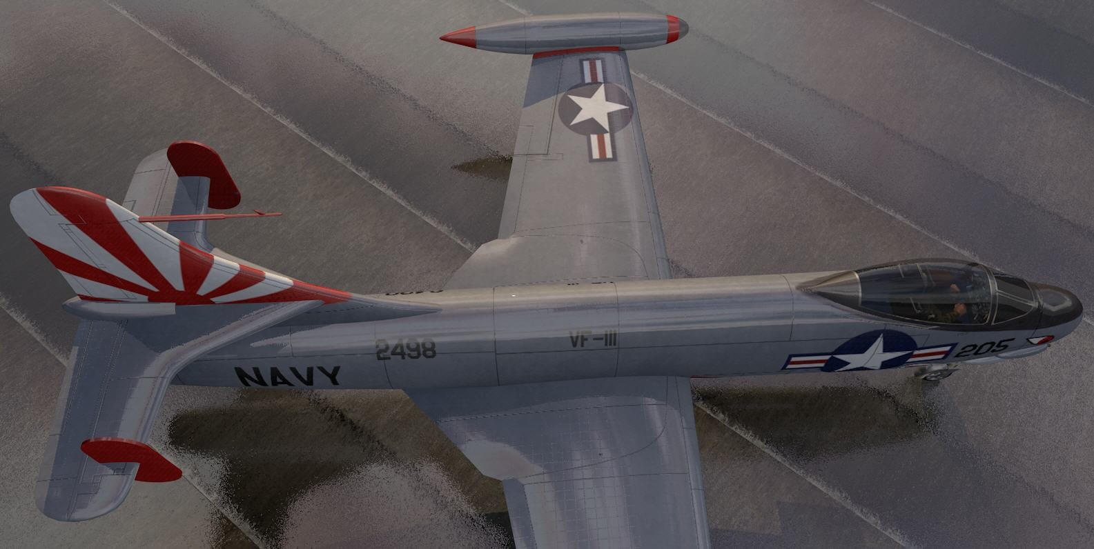 Chance Vought F6U-1 Pirate 3D Model by ChipBassChaos